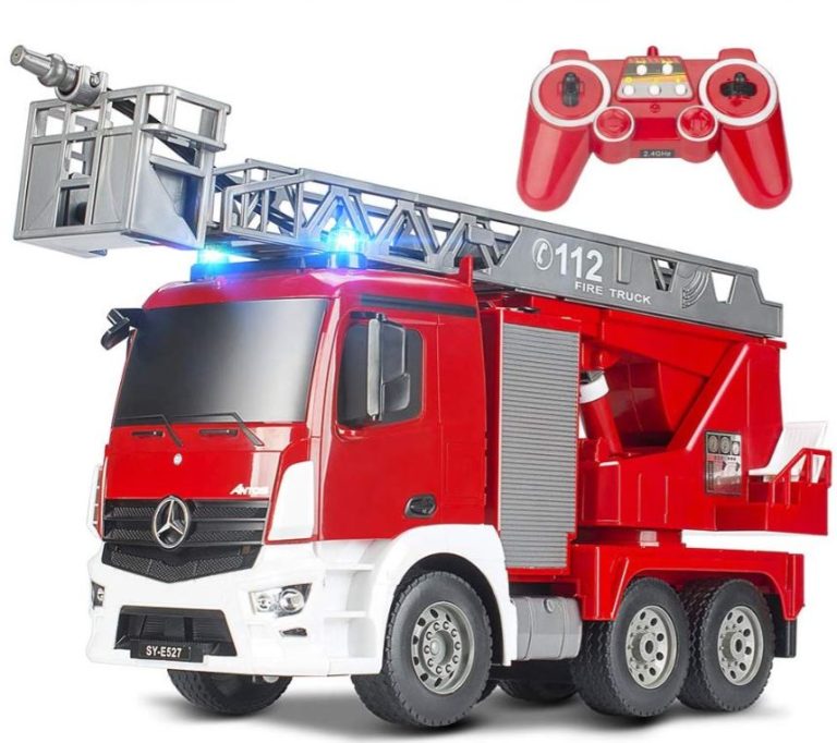 1:20 Scale RTR Mercedes Benz Licensed RC Fire Engine Truck Comes W/ 2 ...