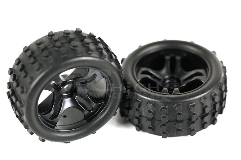 58135 Wheels Complete To Suit 1/18 Scale 2P 7mm Hex - RC High ...