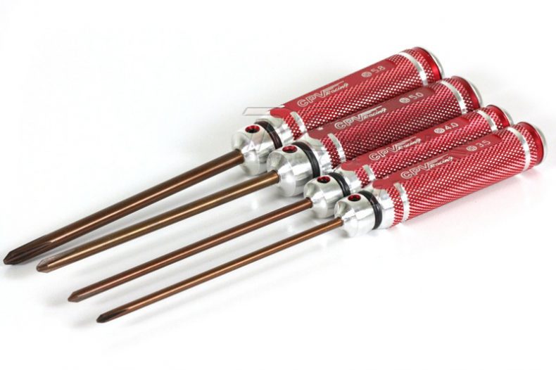 RC Tools Red Phillips Head Srewdriver Set - RC High Performance Hobbies