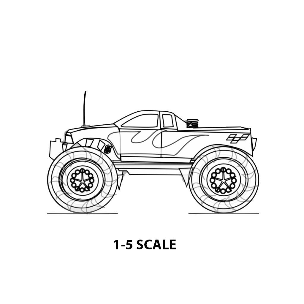 Monster Size 1/5 Scale Petrol RC Trucks - RC High Performance Hobbies