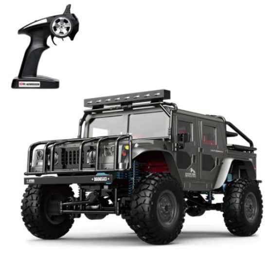 Hummer H1 Hurtle 1/12 Scale 4WD RC Rock Crawler with 2 Rechargeable Batteries - RC High ...